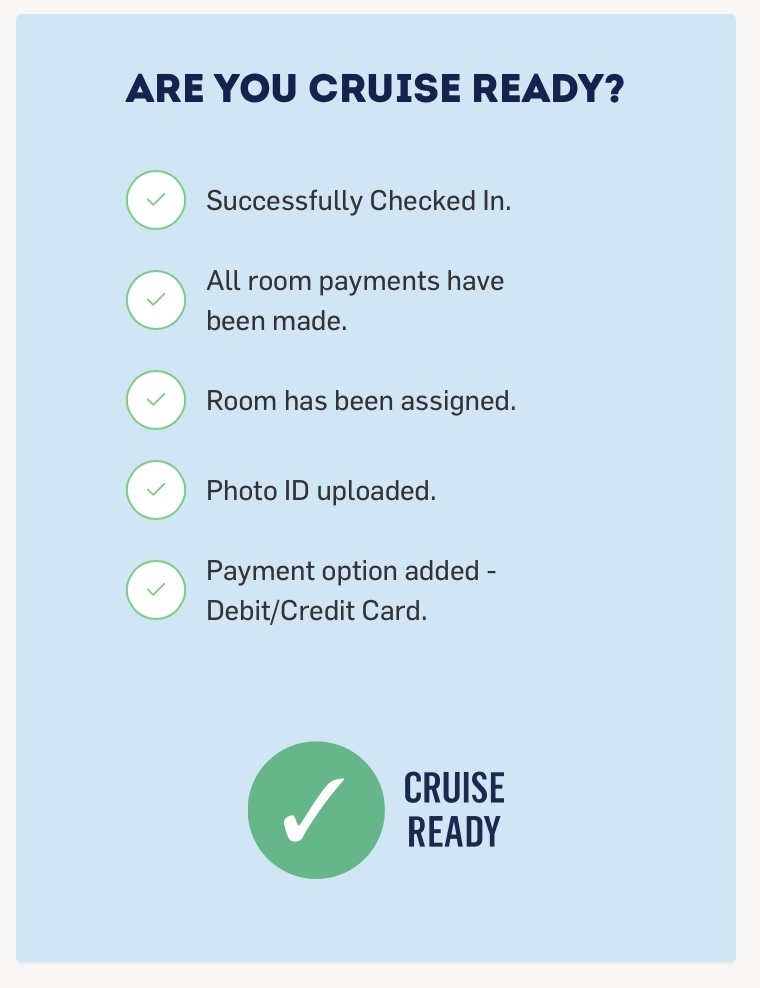 Remember to Check In! – CruiseReview.com.au